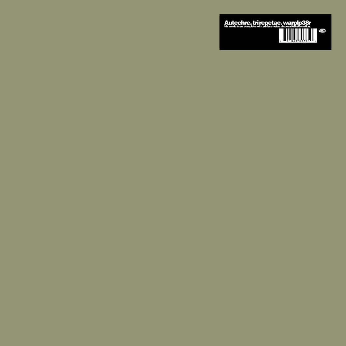 Autechre: Tri Repetae (Vinyl 2xLP) | Freebird Records